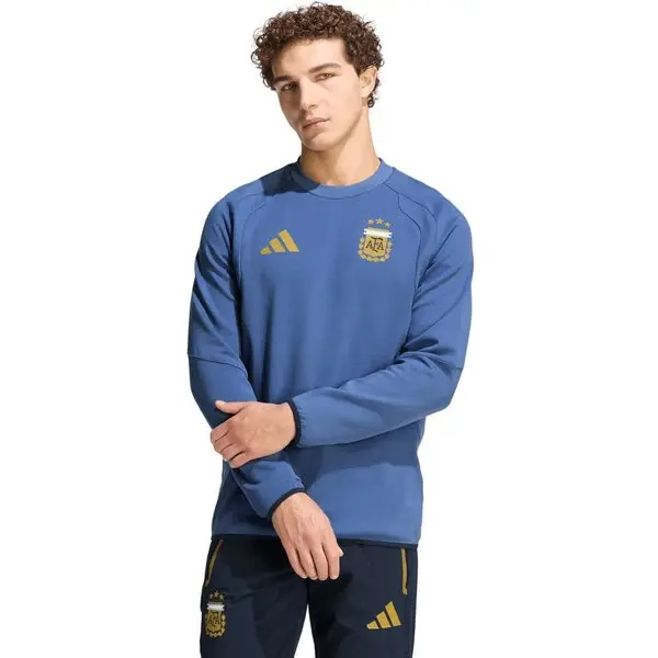 Adidas Argentina National Team Fifa X World Cup Tiro Travel Sweatshirt - Blue
