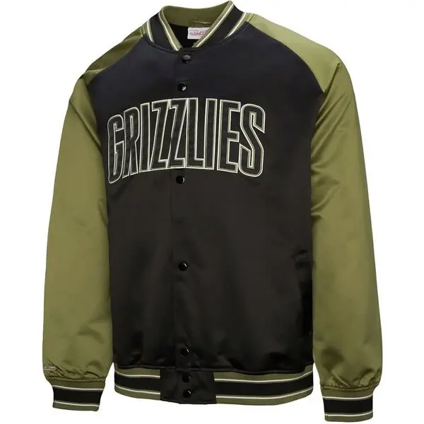 Mitchell & Ness Memphis Grizzlies Clutch Satin Raglan Jacket