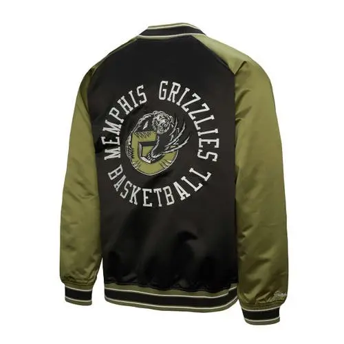 Mitchell & Ness Memphis Grizzlies Clutch Satin Raglan Jacket