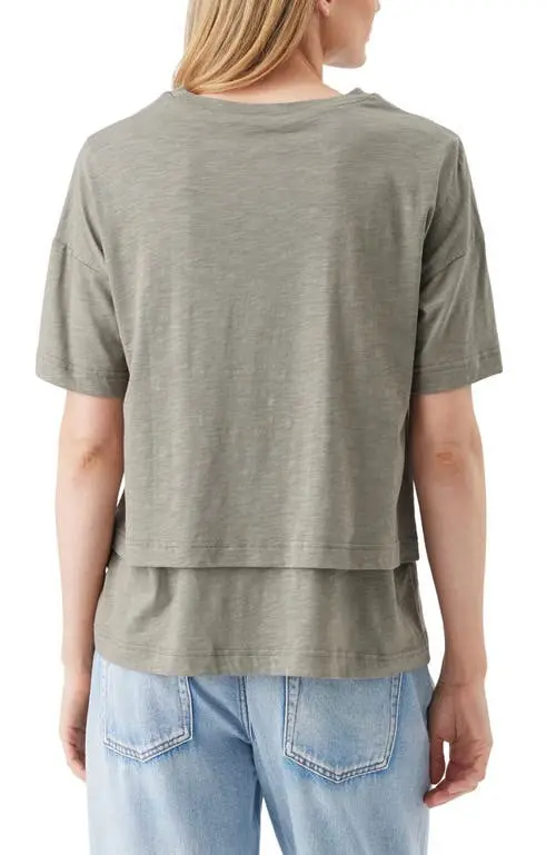 RIPE MATERNITY Claud Nursing Tee - Moss