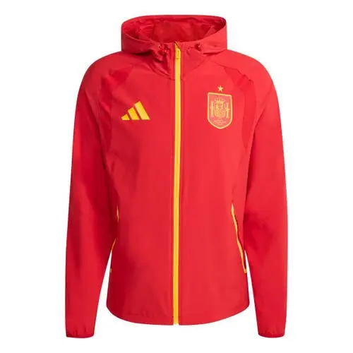 Adidas Spain National Team Fifa X World Cup 2026 Full-zip Travel Windbreaker Jacket - Red