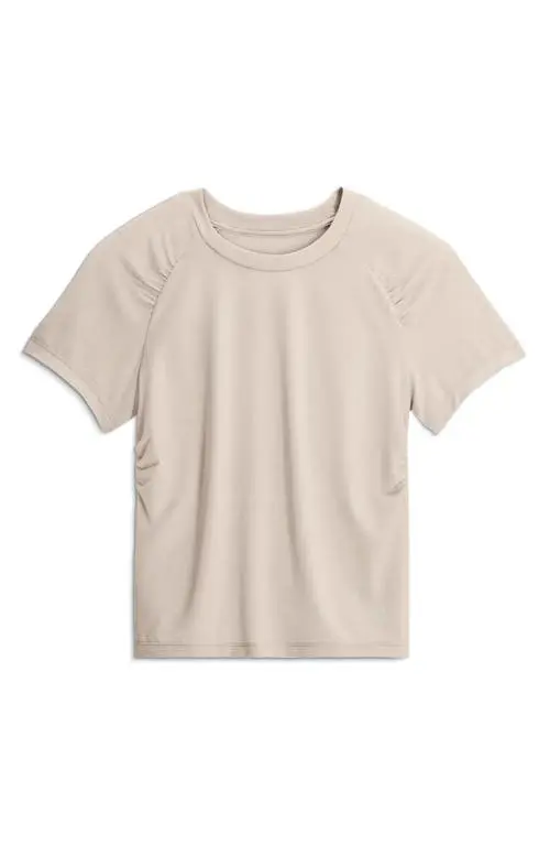 FREE FLY Elevate Lightweight Crop T-shirt - Heather Birch