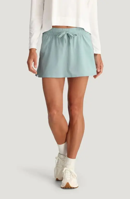 FREE FLY Driftlight Drawstring Mini Skirt - Ocean Mist