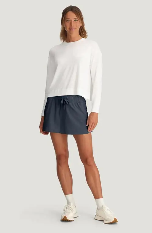 FREE FLY Driftlight Drawstring Mini Skirt - Storm Cloud