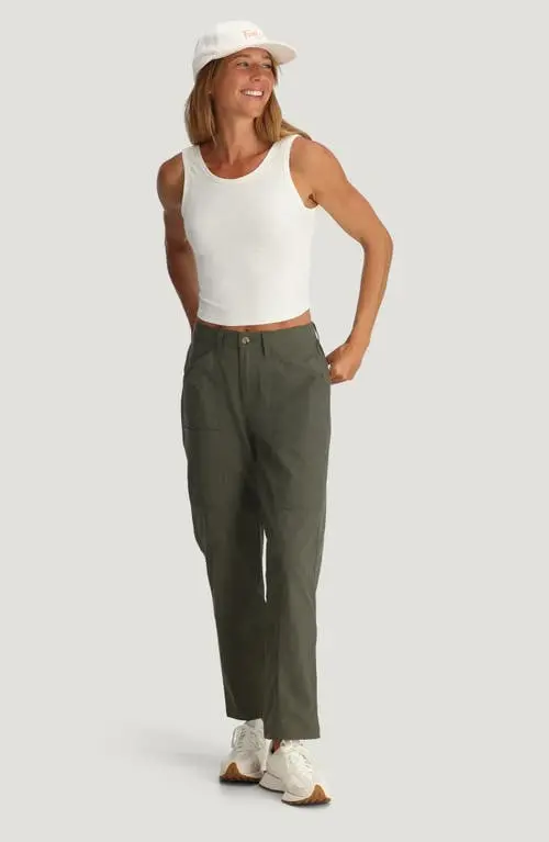 FREE FLY Topogrid Water Resistant Pants - Dark Forest