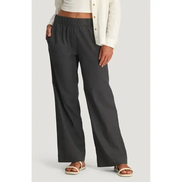 FREE FLY Sullivan Wide Leg Pants - Anthracite