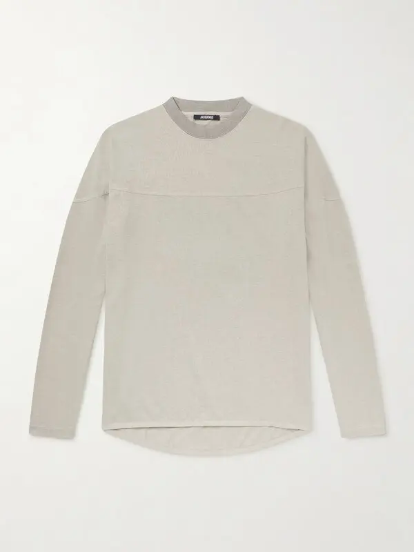 Jacquemus Paneled Cotton-jersey T-shirt