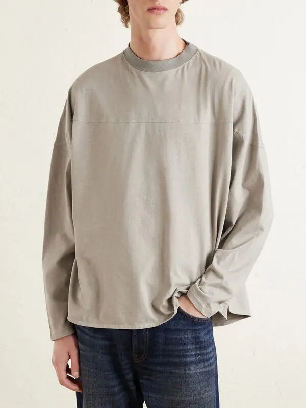 Jacquemus Paneled Cotton-jersey T-shirt