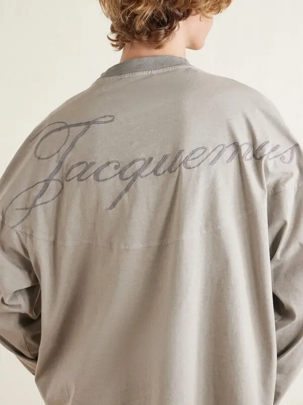 Jacquemus Paneled Cotton-jersey T-shirt
