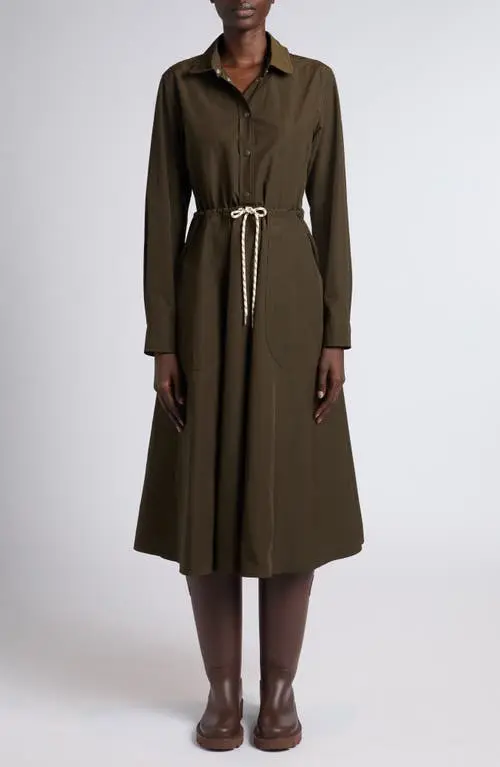 Moncler Long Sleeve Poplin Shirt Dress