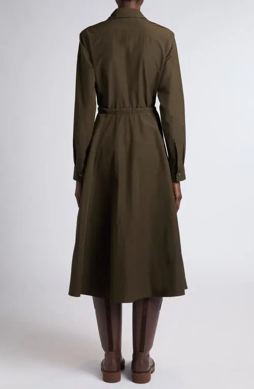 Moncler Long Sleeve Poplin Shirt Dress