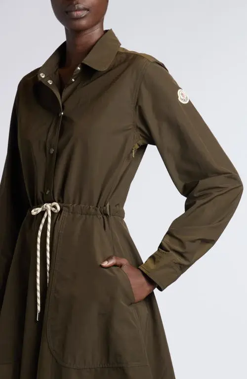 Moncler Long Sleeve Poplin Shirt Dress