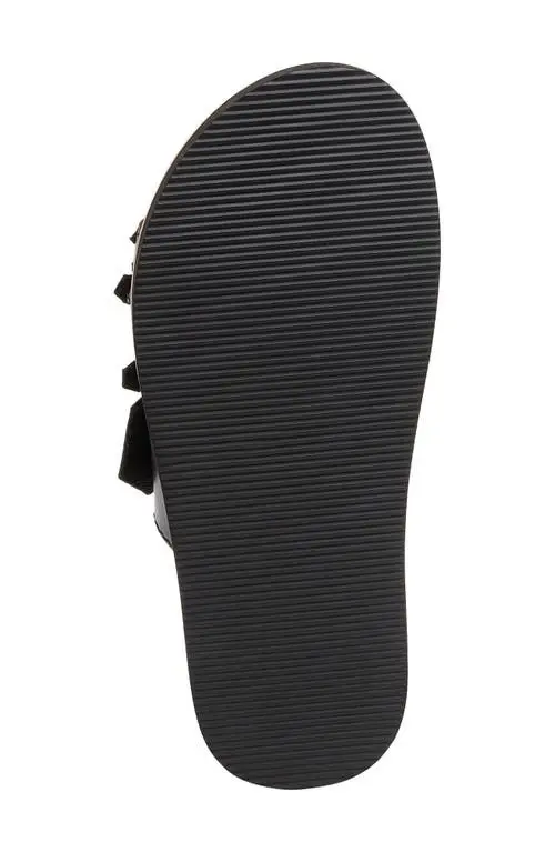 KELSI DAGGER BROOKLYN Stella Buckle Slide Sandal - Black