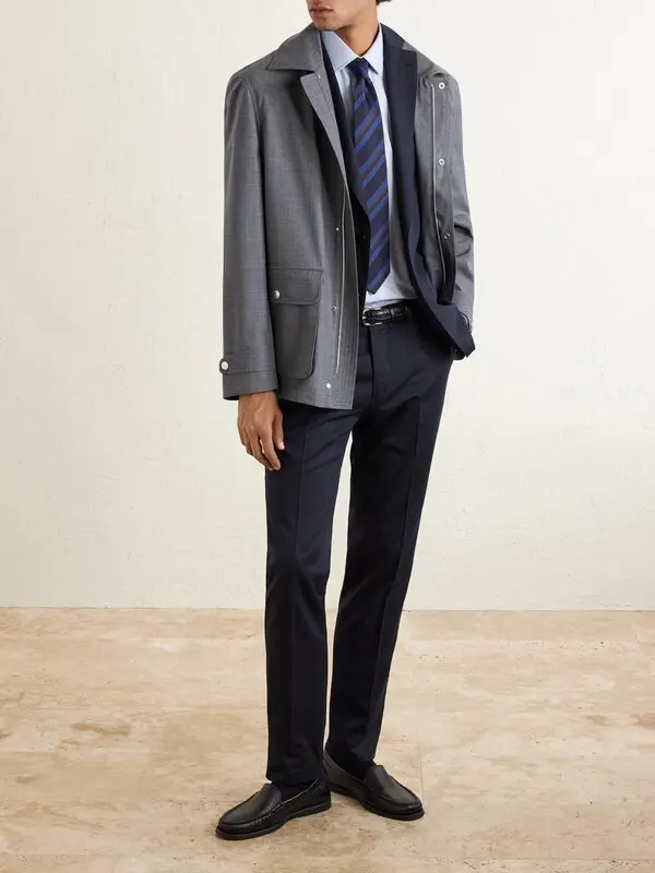 Boglioli Lyocell And Cotton-blend Twill Suit Jacket - Blue