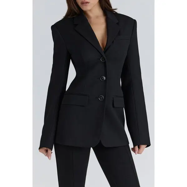 House Of Cb Luella Hourglass Crepe Jacket