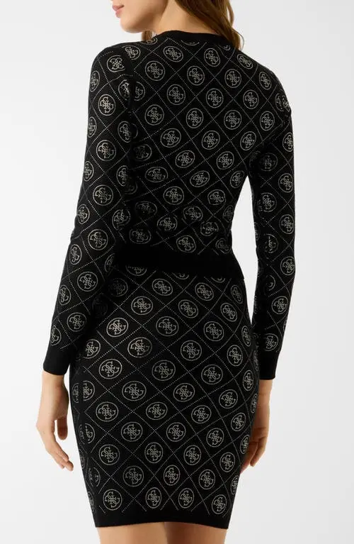Guess Rhinestone Embellished Sweater