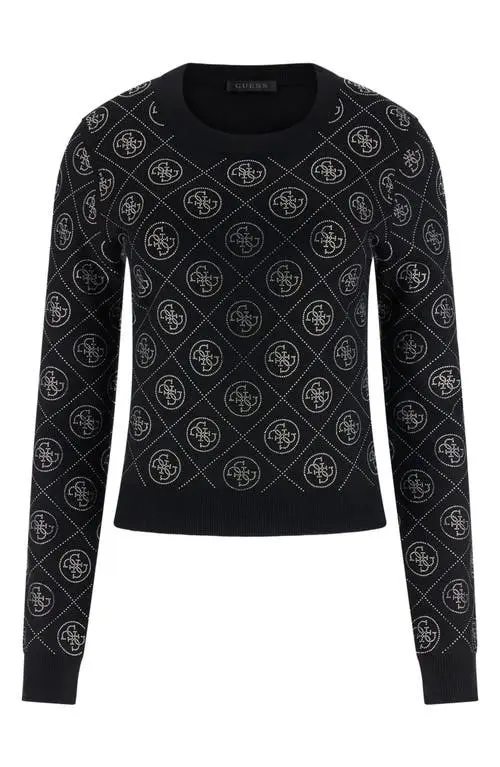 Guess Rhinestone Embellished Sweater