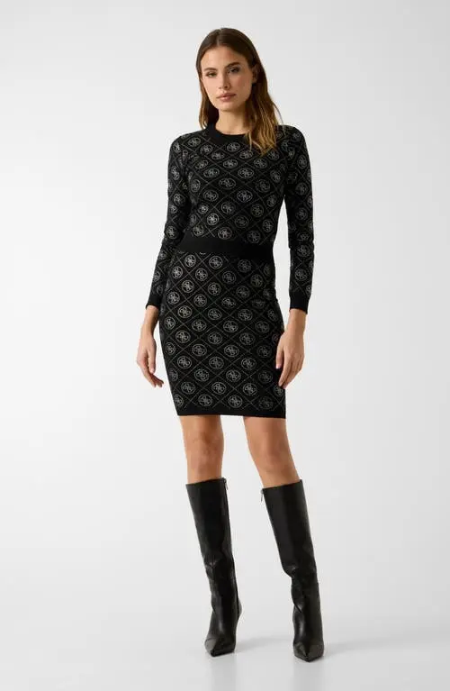 Guess Rhinestone Embellished Sweater