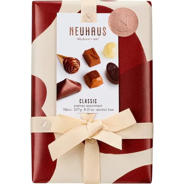 NEUHAUS Valentine Ballotin Classic 18-piece Chocolate Box - Red