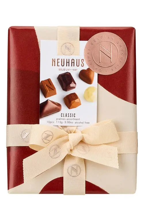 NEUHAUS Valentine Ballotin Classic 10-piece Chocolate Box - Red