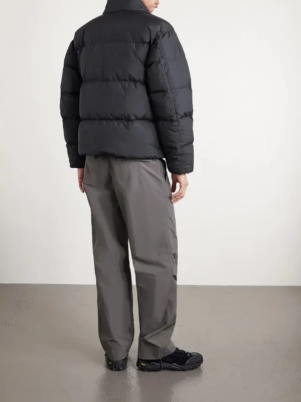 Stone Island Logo-appliquéd Quilted Crinkle Reps Down Jacket