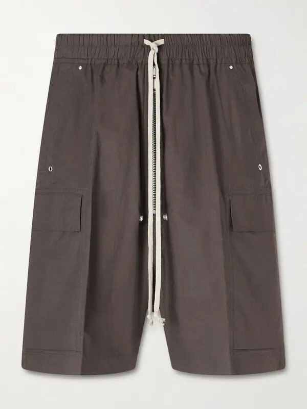 Rick Owens Straight-leg Cargo Shorts - Gray