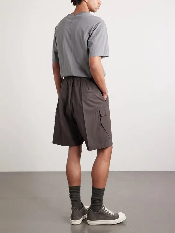 Rick Owens Straight-leg Cargo Shorts - Gray