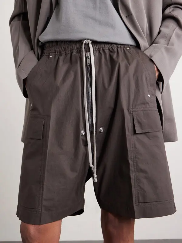 Rick Owens Straight-leg Cargo Shorts - Gray