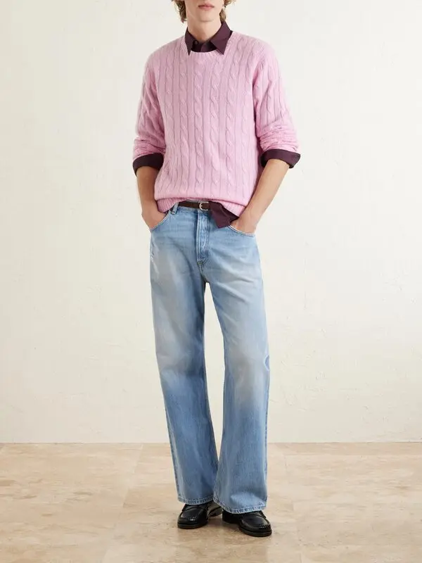 Polo Ralph Lauren Cable-knit Cashmere Sweater - Pink