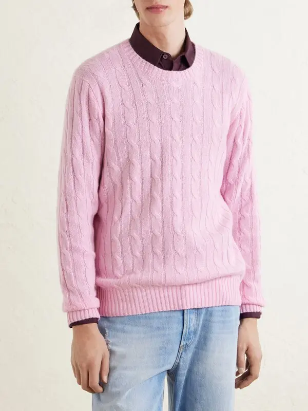 Polo Ralph Lauren Cable-knit Cashmere Sweater - Pink