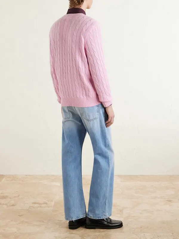 Polo Ralph Lauren Cable-knit Cashmere Sweater - Pink