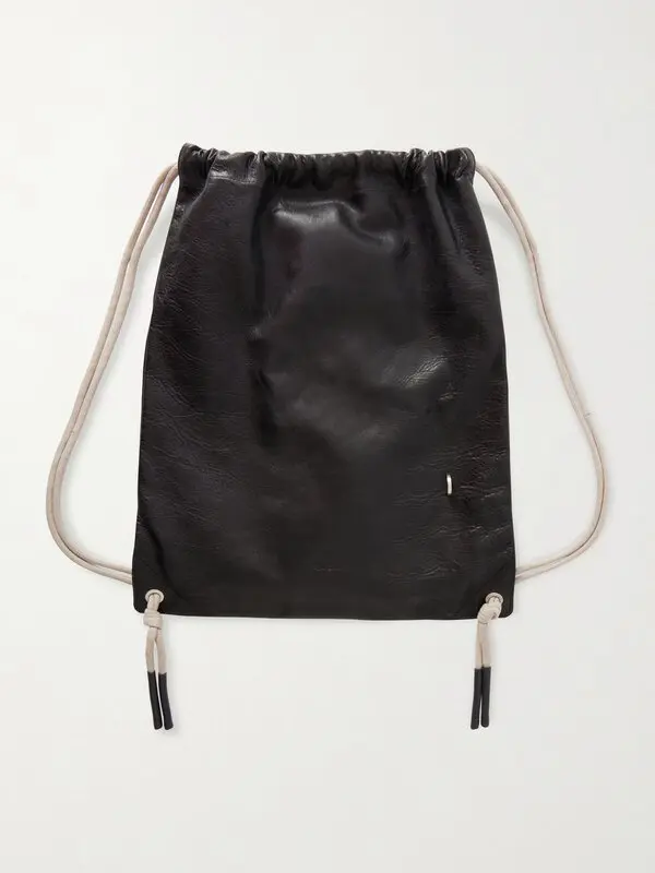 Rick Owens Embellished Leather Backpack - Black