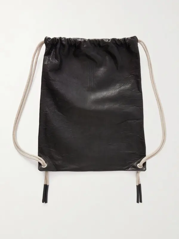 Rick Owens Embellished Leather Drawstring Backpack