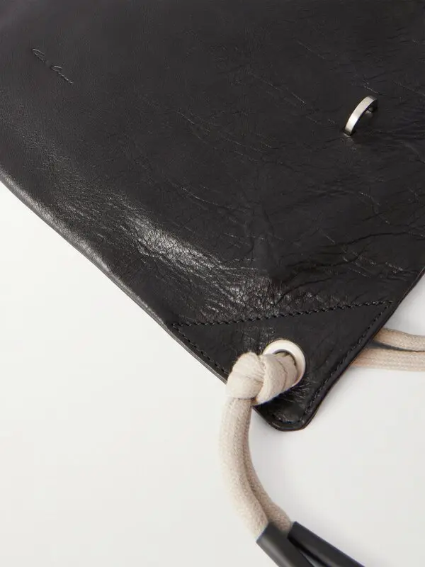 Rick Owens Embellished Leather Drawstring Backpack