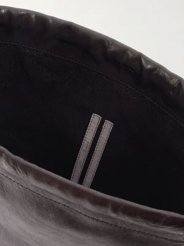 Rick Owens Embellished Leather Drawstring Backpack