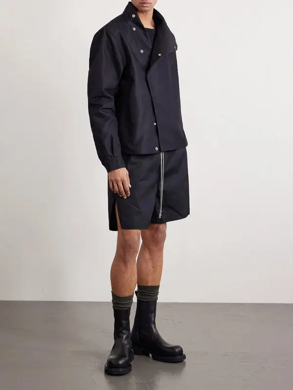 Rick Owens Cotton-blend Canvas Jacket - Black