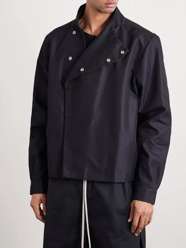 Rick Owens Cotton-blend Canvas Jacket - Black