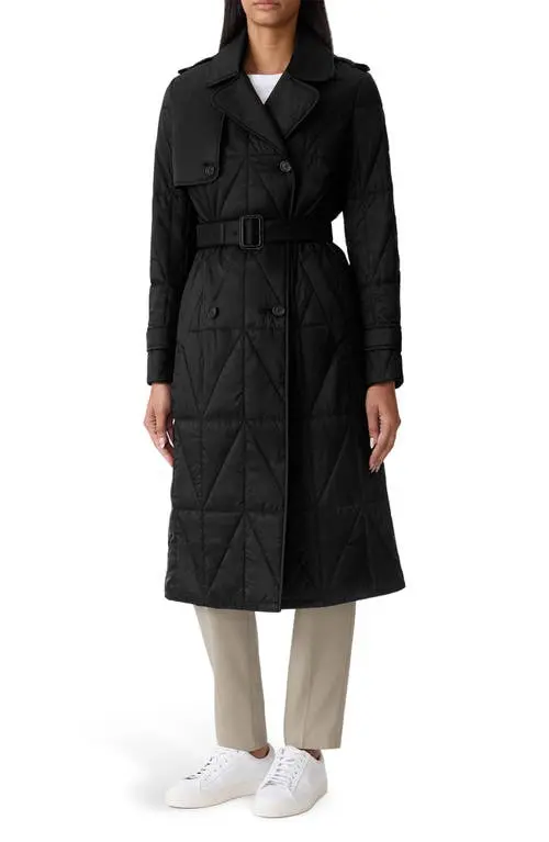 Mackage Mavis Quilted Trench Coat - Black