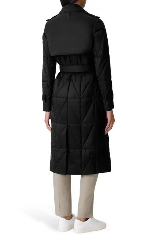 Mackage Mavis Quilted Trench Coat - Black