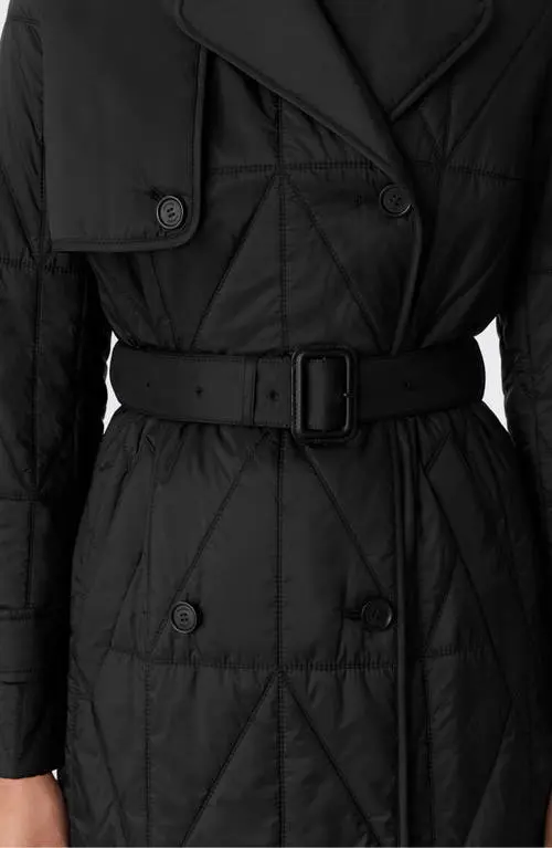 Mackage Mavis Quilted Trench Coat - Black