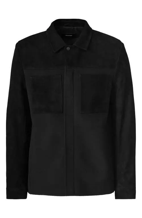 Mackage Wylder Mixed Media Shirt Jacket