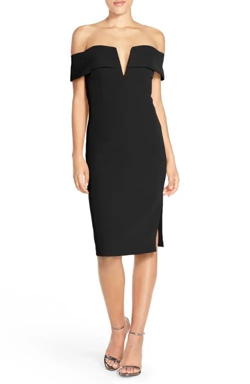 Bardot Candice Crepe Midi Dress