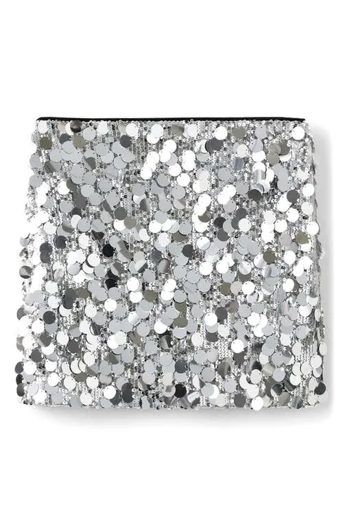 Mango Sequin Miniskirt