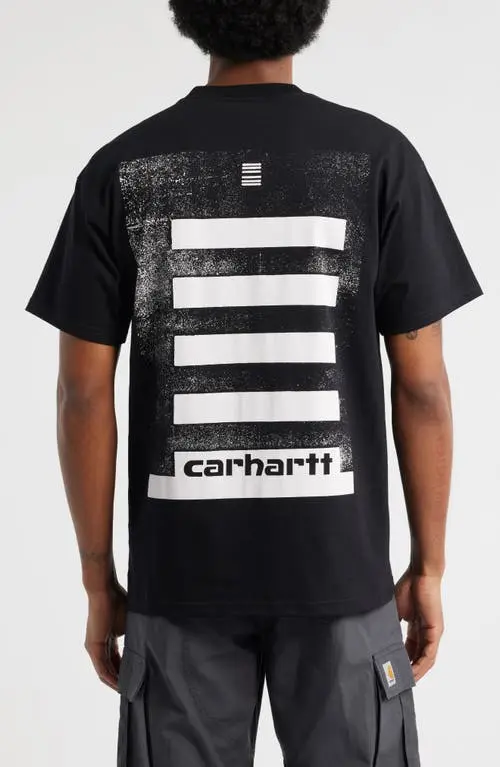 Carhartt Work In Progress Archive Lines Organic Cotton Graphic T-shirt - Black