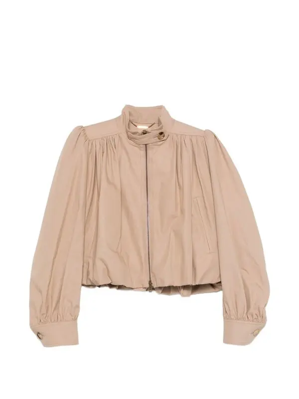 Chloé Cotton Blouson Jacket - Beige