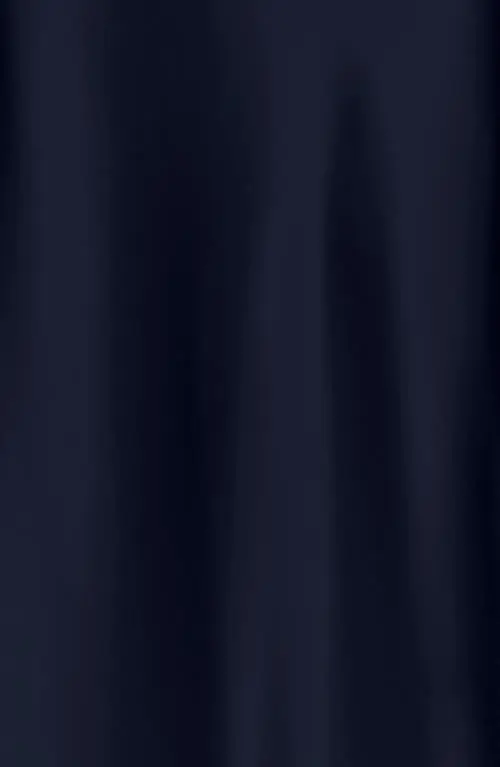 XSCAPE EVENINGS Satin Tie Back Mermaid Gown - Navy