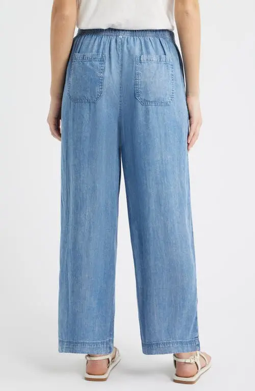 BEACHLUNCHLOUNGE Inaya Chambray Ankle Pants - Medium Wash