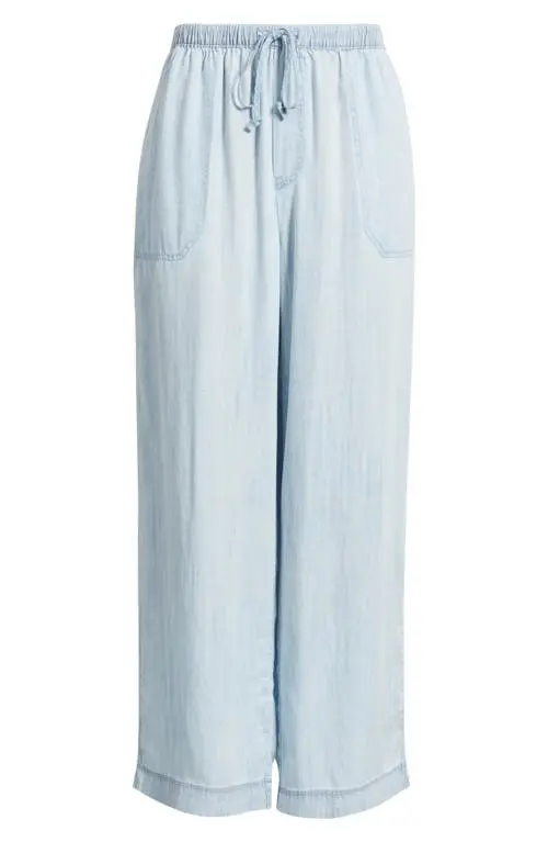 BEACHLUNCHLOUNGE Asthin Chambray Drawstring Pants - Bleach Wash