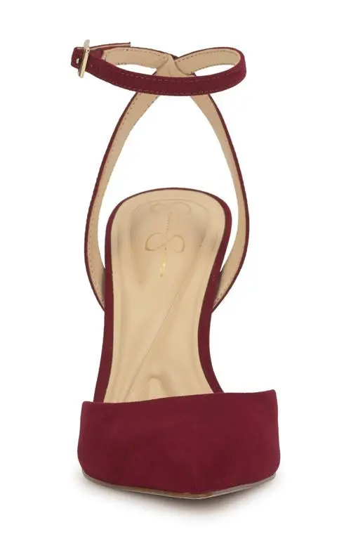 Jessica Simpson Ocanna Ankle Strap Pointed Toe Pumps - Granada
