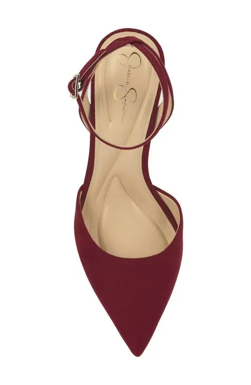 Jessica Simpson Ocanna Ankle Strap Pointed Toe Pumps - Granada
